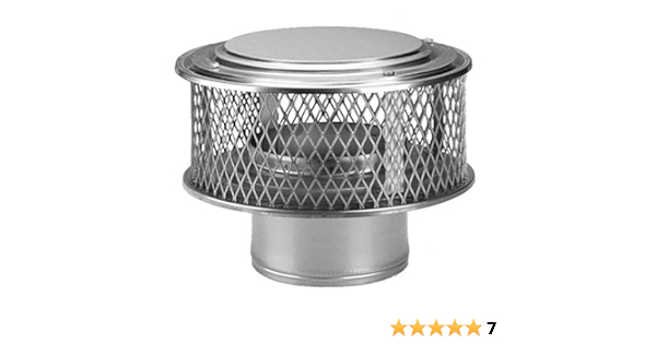 Chimney Caps Chimney 13880 6 Inch HomeSaver Guardian Cap 304-alloy 5/8 ...
