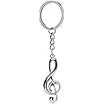 gootrades Musical Note Key Ring Keyfob Keyring Music Symbol Keychain at ...