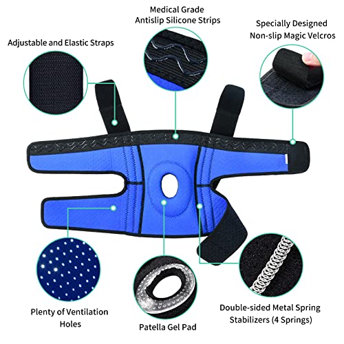 ABYON Plus Size Knee Braces for Knee Pain with Side Stabilizers for Man Women.Relieves Meniscus ...