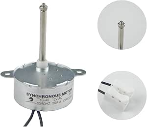 CHANCS TYZ-42 Synchronous Motor TYC40 AC 12V 5r/min CW/CCW Shaft 35mm ...