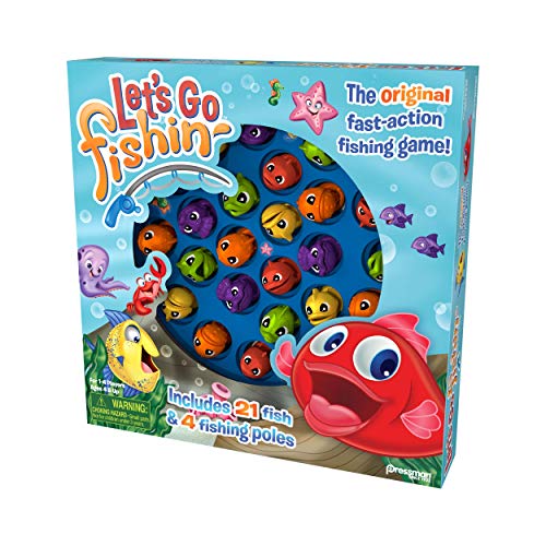 Let's Go Fishin' Game by Pressman - The Original Fast-Action Fishing ...