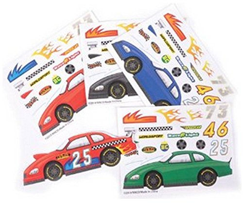 Rino ~ 24 ~ Make-A-Race Car Sticker Sheets Lysb013Pua876-Toys 798304362367