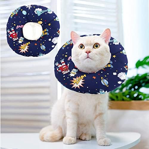 Adjustable Cat Cone Soft,Cute Cat Recovery E-Collar, Recovery ...