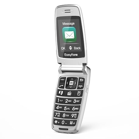 Mua Easyfone T300 4G SIM-Free Flip Mobile Phone for Seniors, 2.4'' HD ...