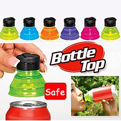 Amazon.com: SD Original BOTTLE TOP Soda can Tops Caps Toppers Lids 12 Pack: Kitchen & Dining