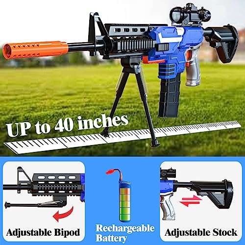 Toy Gun Automatic Machine Gun with Tactical Vest Kit, 3 Modes Toy ...