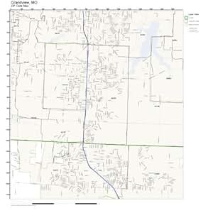 Amazon.com: ZIP Code Wall Map of Grandview, MO ZIP Code Map Laminated ...
