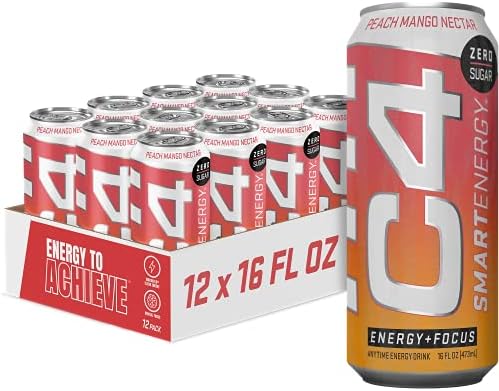 C4 Smart Energy Drink - Sugar Free Performance Fuel & Nootropic Brain ...