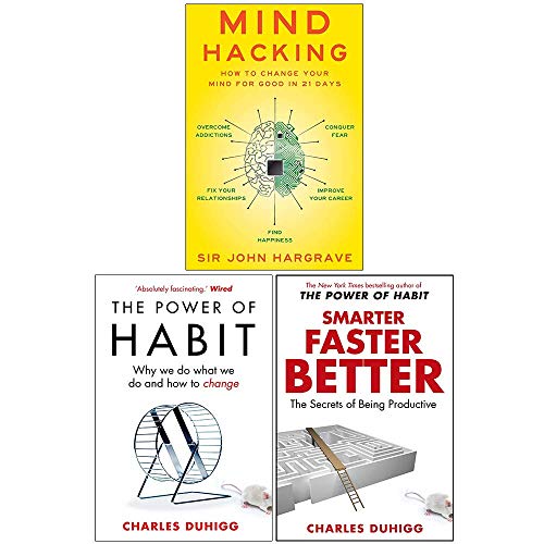 Mind Hacking, The Power of Habit, Smarter Faster Better 3 Books ...