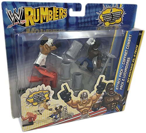 Buy WWE Rumblers Rey Mysterio vs R-Truth attack pack by MATTEL Online ...