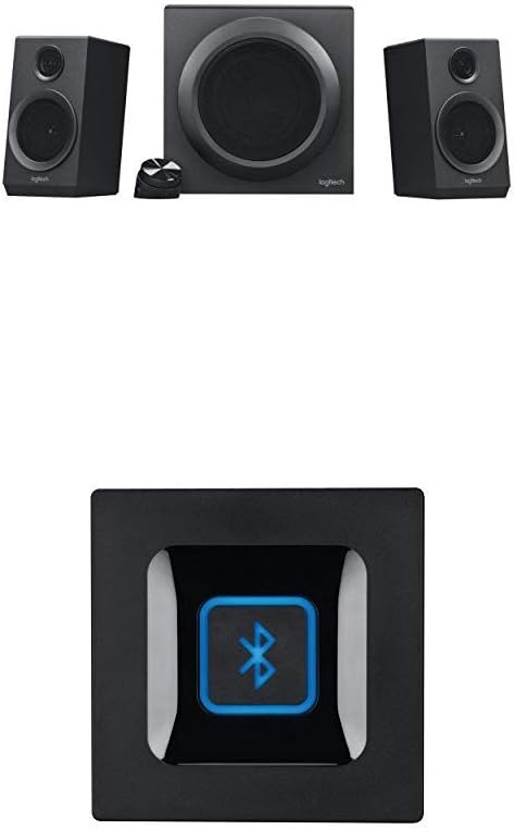 Logitech Z333 Multimedia Speakers, Black with Bluetooth Receiver Audio ...