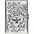 Amazon.com: Skull Tattoo Scary Horror Double-Sided Cigarette Case, ID ...