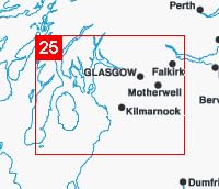 Glasgow and the Clyde Postcode Sector Map 25 – Laminated Wall Map ...