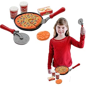 Amazon.com: Toy Cubby Kids Toddler Pretend Play Pizza Party Cutting ...