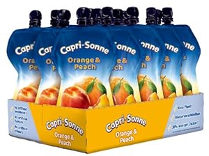 German Capri-Sun Orange Peach Juice - 15 x 330 ml: Amazon.co.uk: Grocery