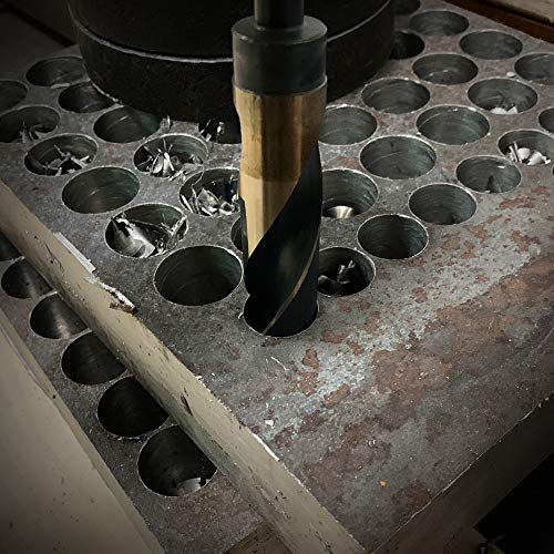 COMOWARE 1 inch Reduced Shank Drill Bit- 1/2 inch Shank, HSS Silver and ...