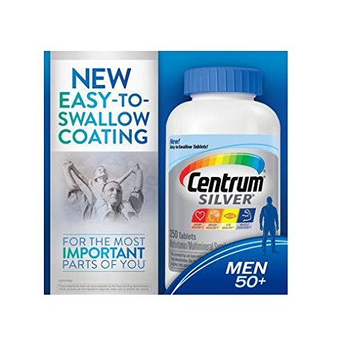 Centrum Silver Men 50+ Multivitamin Multimineral Supplement 250 Tablets