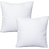 Amazon.com: OKBA Throw Pillows Insert Set of 2, with 100% Cotton Cover ...