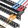 iwillink 24 Port RJ45 Through Coupler 1U Cat6 Patch Panel UTP 19-Inch ...