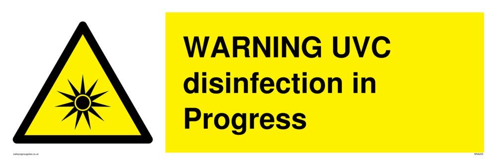 WARNING UVC disinfection in progress – BigaMart