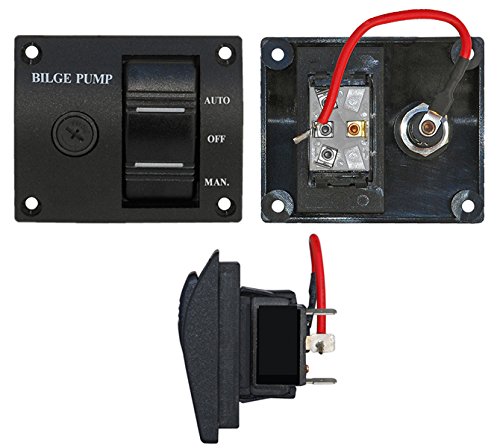12v Bilge Pump 3-way Lighted Rocker Switch Panel -Boat, Caravan, Rv ...