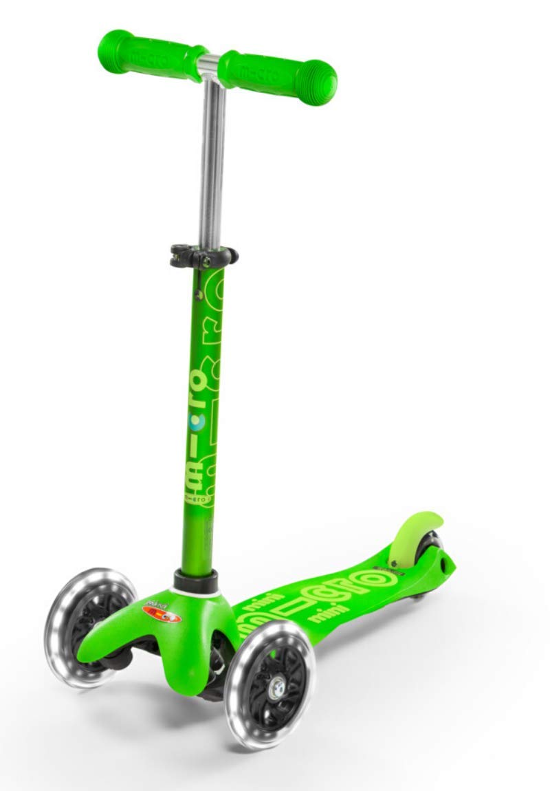 Micro Kickboard - Mini Deluxe LED - Three Wheeled, Lean-to-Steer Swiss ...