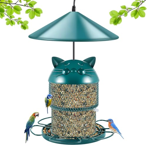 CEED4U Bird Feeder Squirrel Proof Outdoor Hanging Bird Feeders with ...