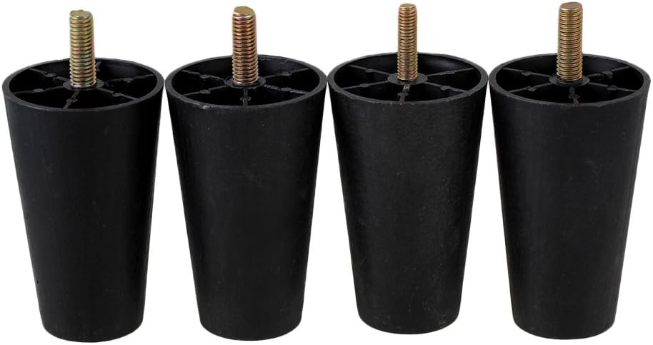 4PCS 80mm Height Plastic Sofa Legs,Black Plastic Furniture Legs Couch ...