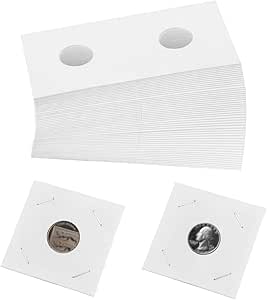 HAIKING Coin Holder, 50 PCS Coins Flips for Stamp, Coin Collection ...