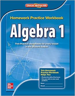 Algebra 1, Homework Practice Workbook (MERRILL ALGEBRA 1): McGraw Hill ...
