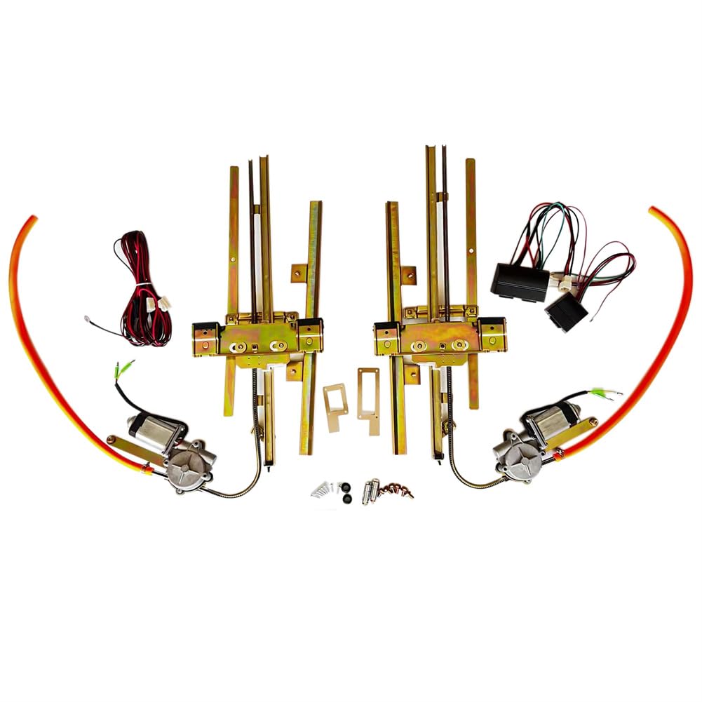 Pair Universal 2-Door Electric Power Window Conversion Flat Glass ...