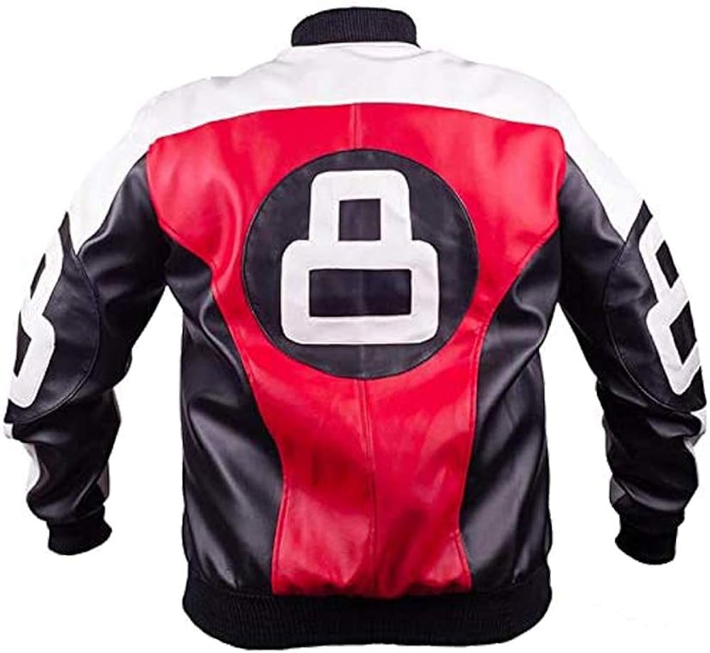 Buy Mens 8 Ball Logo Bomber Jacket - 90's 8 Ball Multicolor Letterman ...