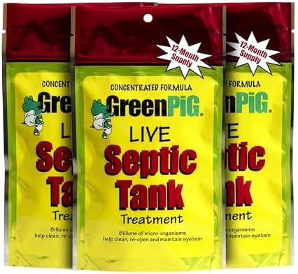 Green Pig 54A Live Septic Tank Treatment 3-Year Supply Ultimate ...