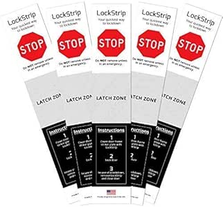 Amazon.com : Classroom Lockdown Magnet Door Strips - Magnetic Latch ...