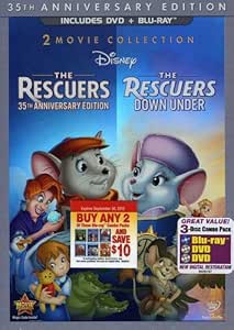 The Rescuers: 35th Anniversary Edition / The Rescuers: Down Under (DVD ...