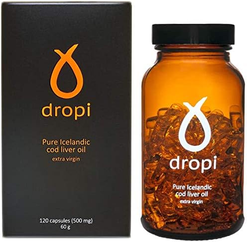 Dropi Pure Icelandic Extra Virgin Cod Liver Oil Capsules – Pack of 120 ...