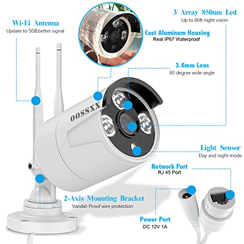 {Dual Antennas for Wi-Fi Enhanced} AI Human Detected 2K 3.0MP Wireless Security Camera System ...