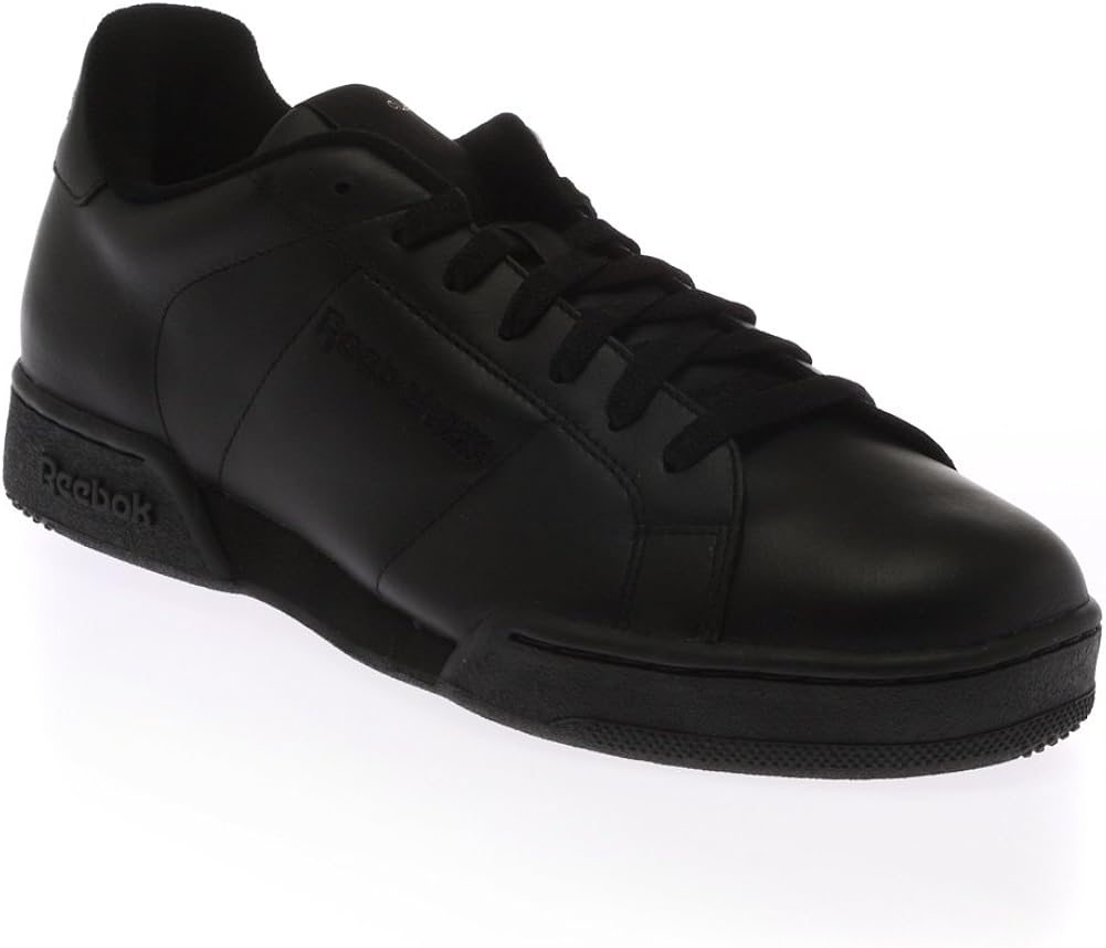 Mens Black Reebok NPC II Classic Lace Up Branded Trainers Shoes Size 11 ...