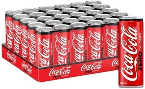 Coca Cola Zero Carbonated Soft Drink, Cans, 30 x 245ml, Red price in ...