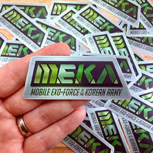 Amazon.com: MEKA Logo | Metallic Sticker - Weatherproof Brushed Alloy ...