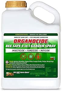 Amazon.com: Organocide 3-in-1 Garden Spray Concentrate 1 Gallon OMRI ...
