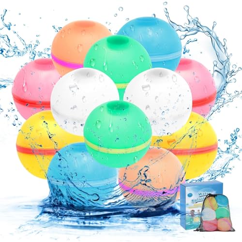 Reusable Water Balloons, Magnetic Self-Sealing Water Bomb for Kids ...