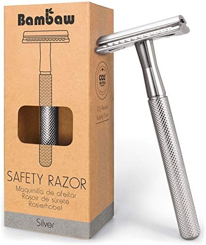 Metal Safety Razor | Silver Razor | Waste Free Double Sided Razor ...