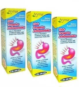 Amazon.com: Elixir Paregorico Antiespasmodico. 1 oz Pack of 3: Health ...