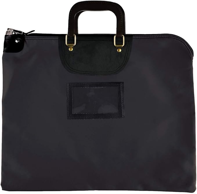 Amazon.com : Black HIPAA Compliant Locking Bag w/Hard Handles & Card ...
