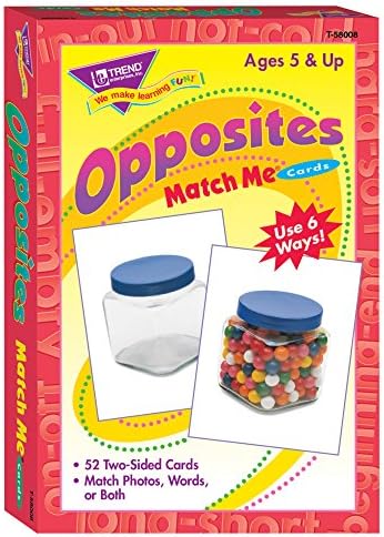 Trend Enterprises Opposites Match Me Cards Game (52 Piece) | Pricepulse