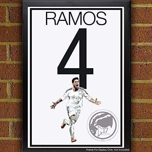 Amazon.com: Sergio Ramos Poster - Real Madrid Art: Handmade