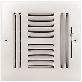 TRUAIRE 104M 14X14 4-WAY STEEL WALL / CEILING REGISTER, 14 IN. X 14 IN ...