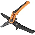 Klein Tools T2107 Titanium Coated Utility Scissors, Compact, Stainless ...