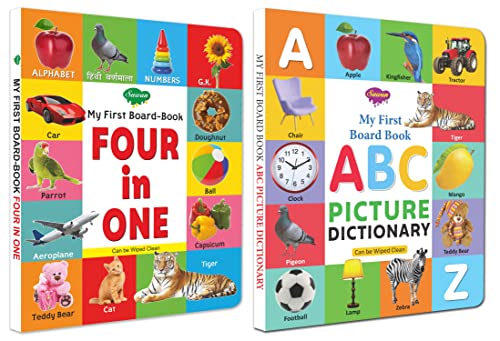 Buy Sawan Set of 2 Books My First Board Book (ABC Picture Dictionary ...